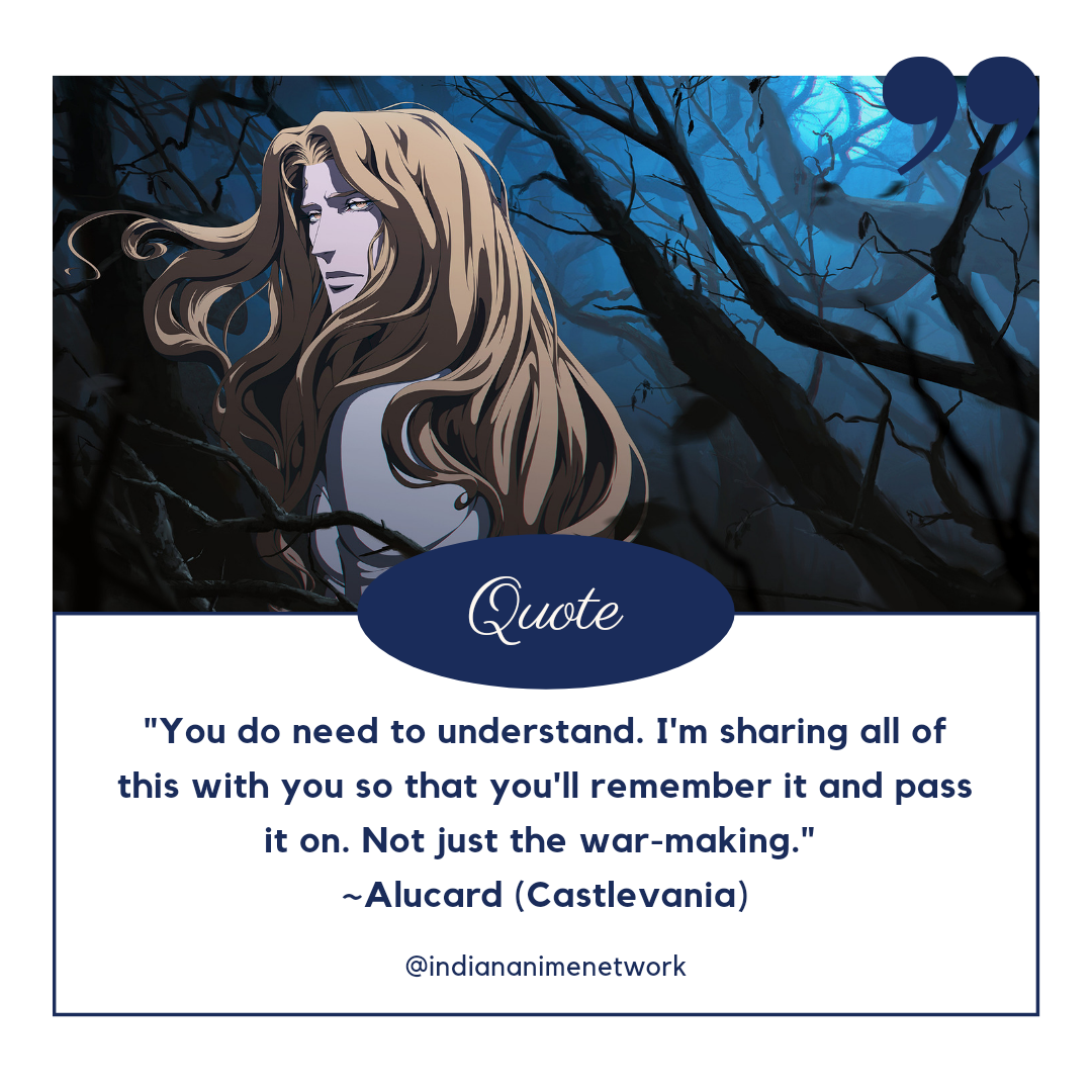 30 New Quotes From Netflix Castlevania - Indian Anime Network